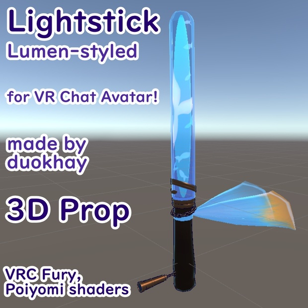 Lightstick (Lumen Style) for VR Chat Avatar - VRC Fury - duokhay - BOOTH