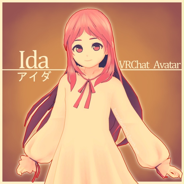 [Ida] 3D Model (VRChat Avatar) - horsefeathers - BOOTH