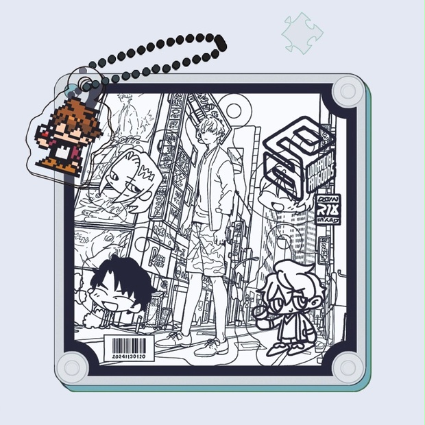 三層アクリルキーホルダー：Paradise - APLUS - BOOTH