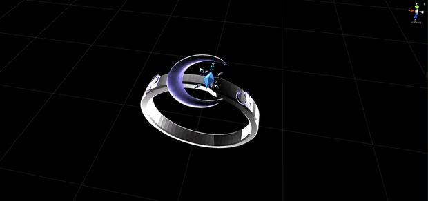 [VRChat] Moon Ring / [VRChat] 月形リング - ESFERA - BOOTH