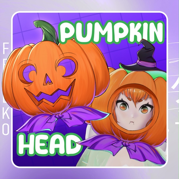 🎃 Pumpkin Head Halloween 🎃【 Live2D Vtuber Asset + VFX Preset 】 - Feneko ...