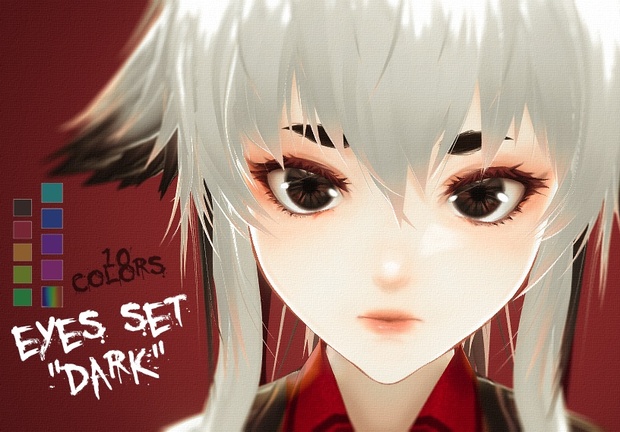 Vroid - Eyes set "Dark" [10 color] - alqmia - BOOTH