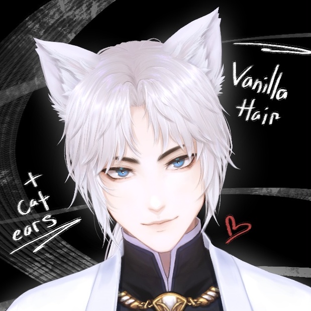 Vroid - Hair presets №3 "Vanilla hair" - alqmia - BOOTH