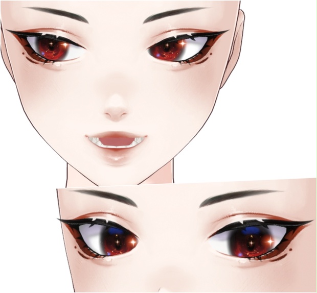 Vroid - Face set "FRAYA" - alqmia - BOOTH