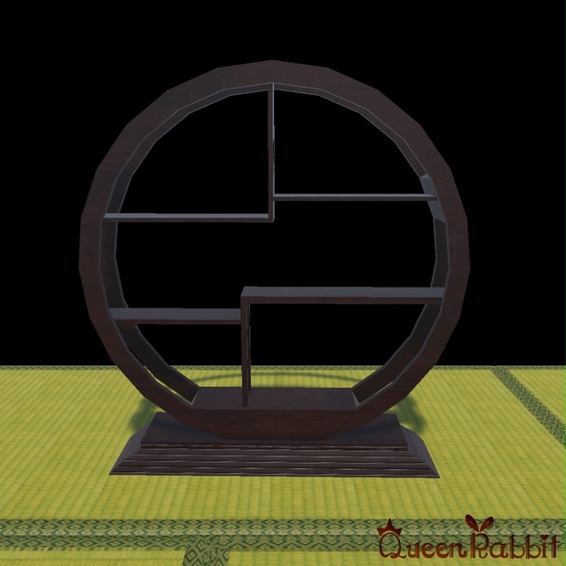 C012_日本風の円形棚 - Queen Rabbit - BOOTH