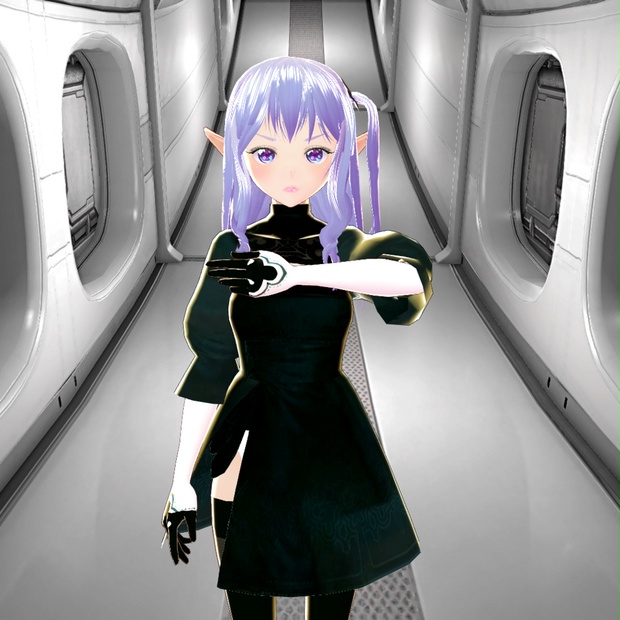 VRoid NieR Automata 2B Outfit - hirikara - BOOTH