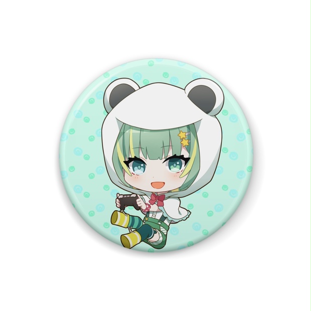 雨翠けろひ。缶バッジvol.1《笑顔Ver. サイズ全2種》 - usui-keropi - BOOTH