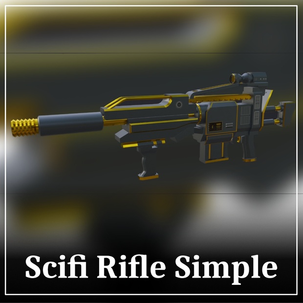 Scifi Rifle (Simple) Free - animefanpostup - BOOTH