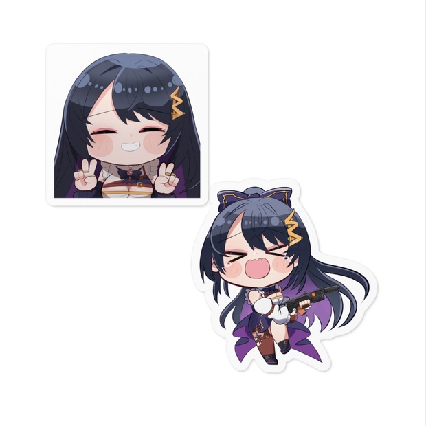 【1周年記念】デフォルメイラストステッカー ver.2 - syu-uuuuu-ka3 - BOOTH