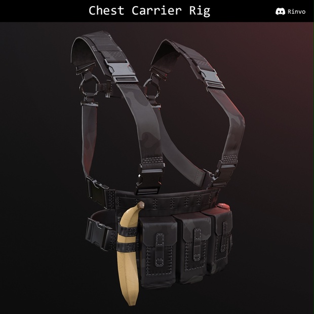 Chest Carrier Rig (VRChat Avatar asset, rigged for Panda v2, VRBase ...