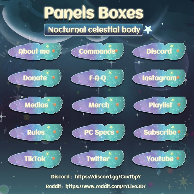 【Twitch Panels】Dark Night Twitch Panels | Panels, Twitch Panels ...