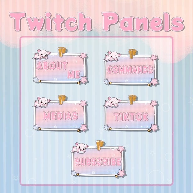 【Twitch Panels】Pig Twitch Panels | Panels, Twitch Panels, Youtube ...