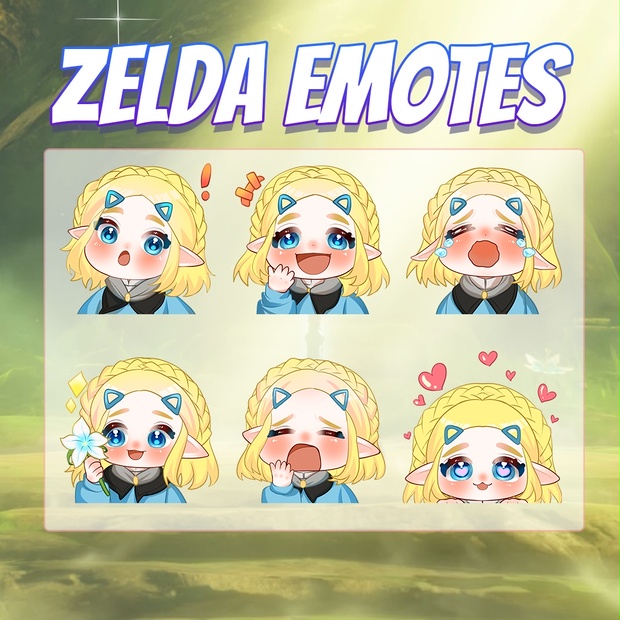 【Twitch Emote】Zelda Twitch Emotes | Emote, Livestream Emote, Cute Emote ...