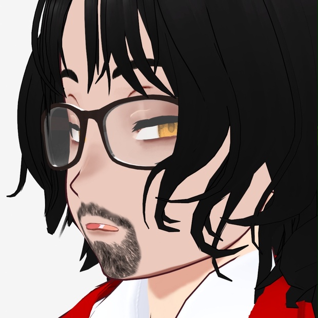 VRoid beard あごひげ - inkymoondrop - BOOTH