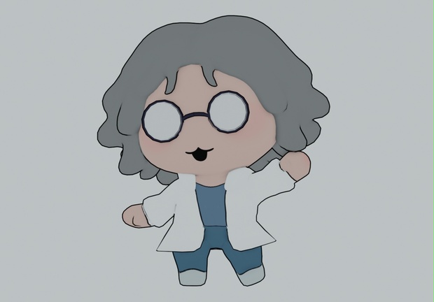 [3DModel] CHIBI Otacon - IshgardWinter - BOOTH