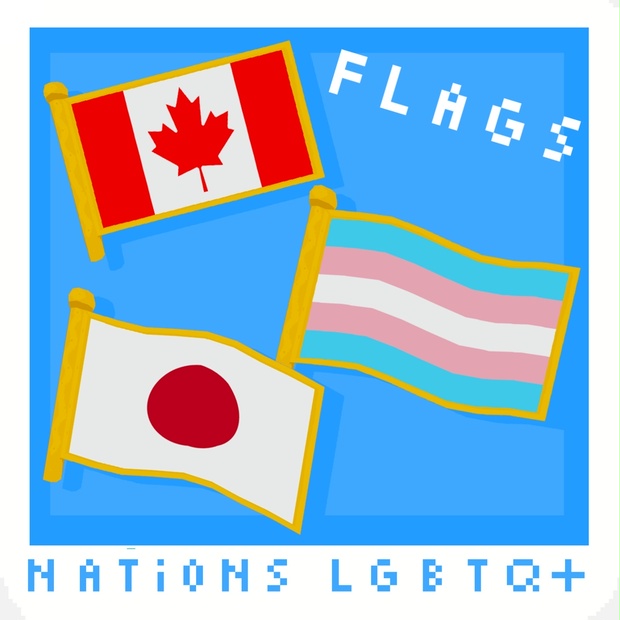 Easy Swap Flag pins イージー・スワップ・フラッグ・ピンズ - Rope's Radical Retail! - BOOTH