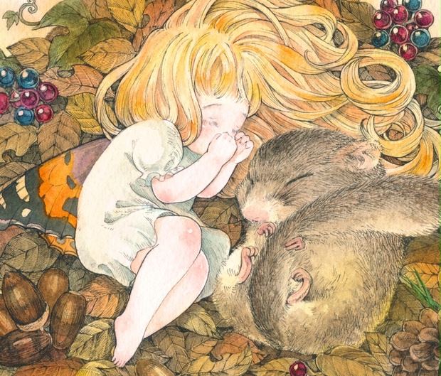 アカタテハとヤマネ - sato - BOOTH