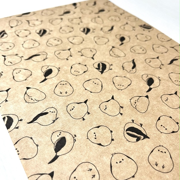 【北海道のどうぶつシリーズ】シマエナガ デザインペーパー - haconiwa - BOOTH