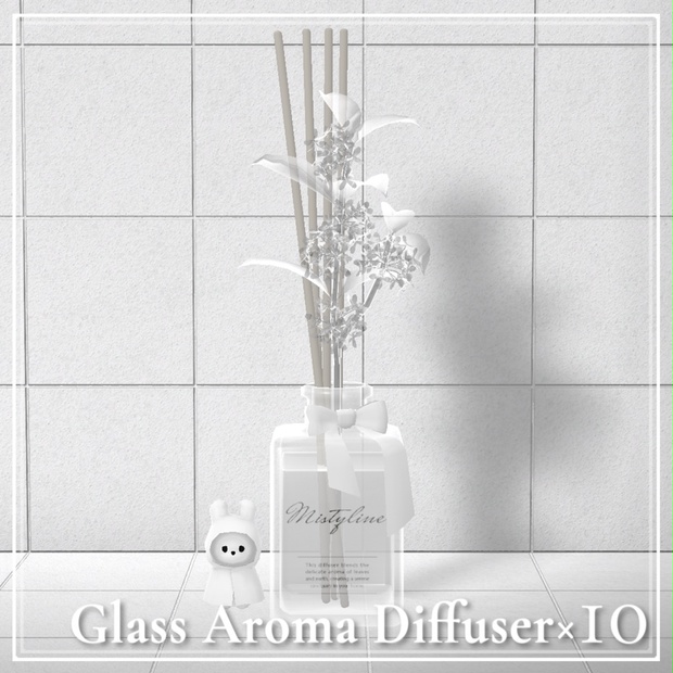 Glass aroma diffuser×10 - Toraba Store - BOOTH