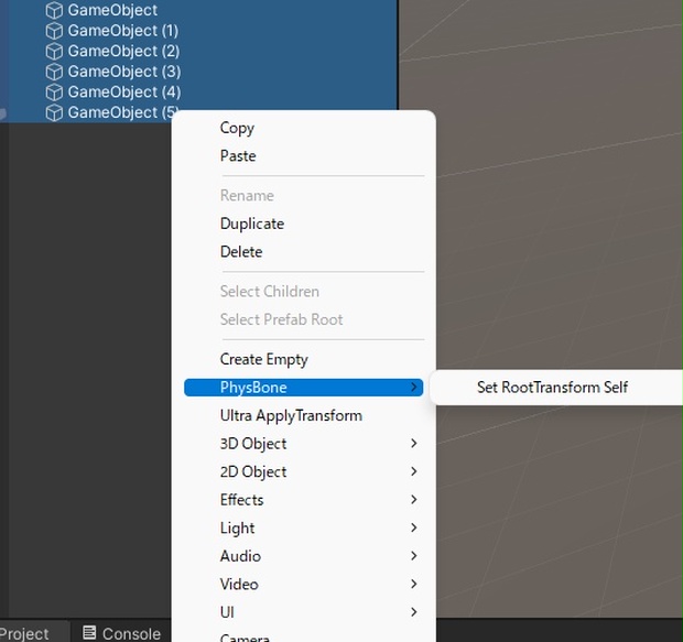 PhysBone Set RootTransform Self - Hearty Laboratory - BOOTH