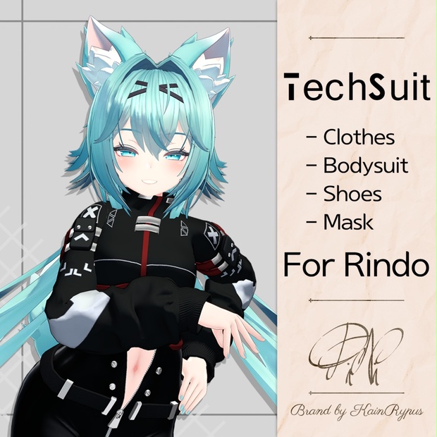 [3Dモデル]TechSuit(Rindo 竜胆専用) - Pini - BOOTH