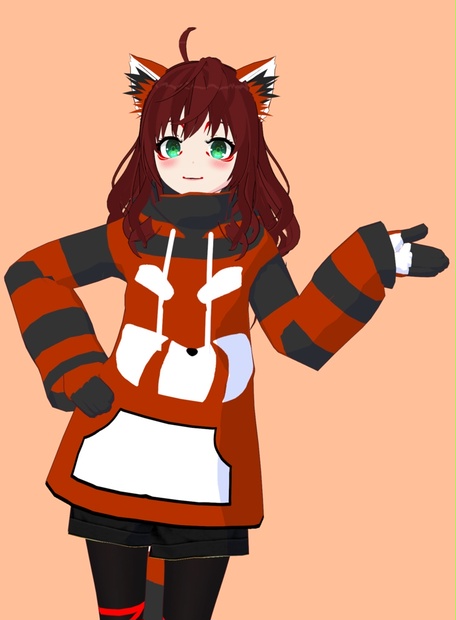 Red Panda hoodie for Charity - GhostArt - BOOTH