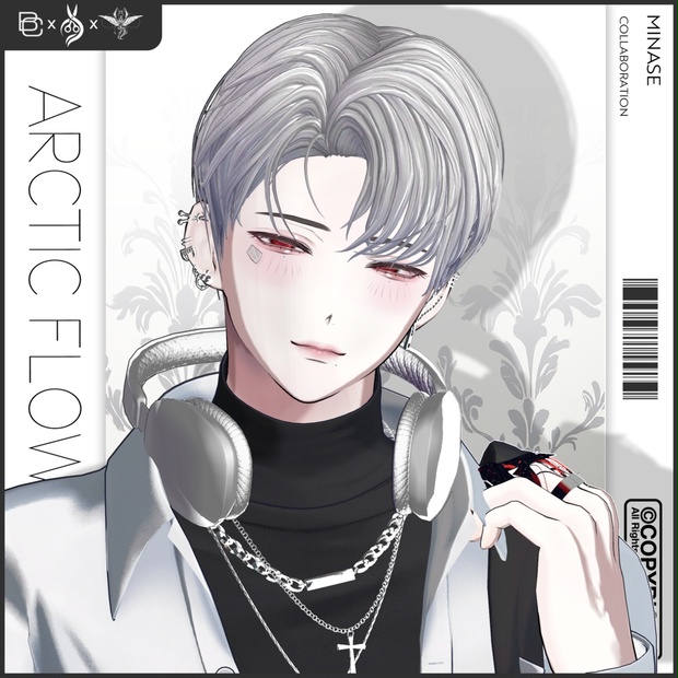 【5 アバター対応】🌠Arctic Flow Hair - Noir Aura - BOOTH