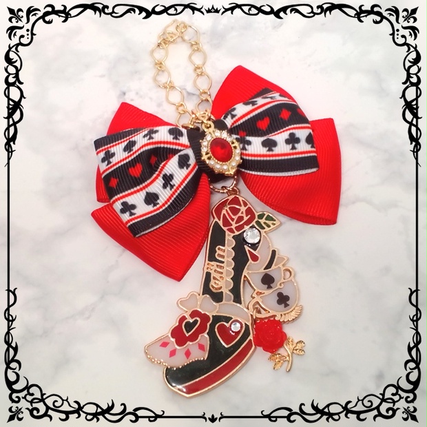 ハーツラビュル バッグチャーム - Rose Lizard - BOOTH