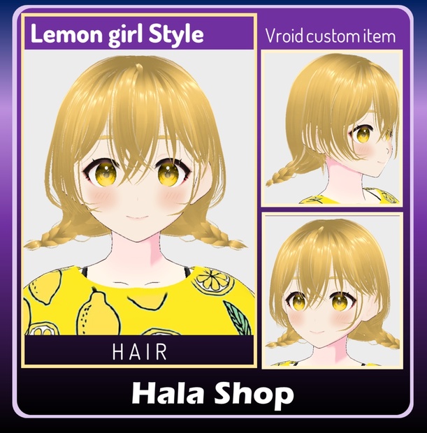 Lemon girl Hair Style - HalaShop - BOOTH