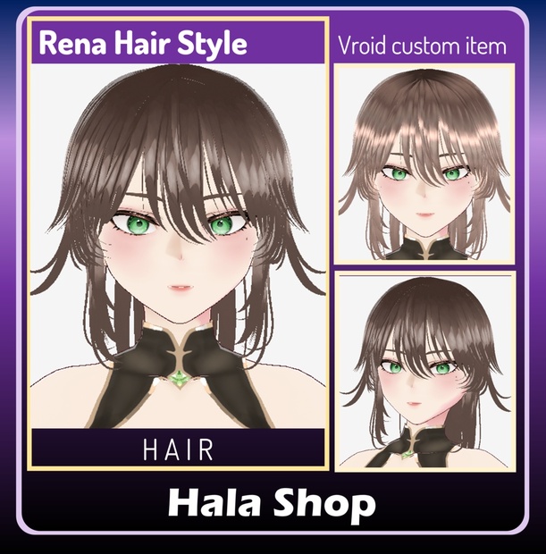 Rena Hair Style (2 Ver.) - HalaShop - BOOTH