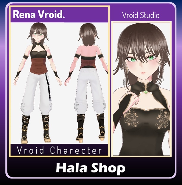 Rena Character & 2 Outfits - HalaShop - BOOTH
