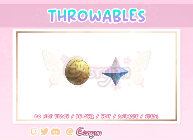 Genshin Throwables - Eisrynn - BOOTH
