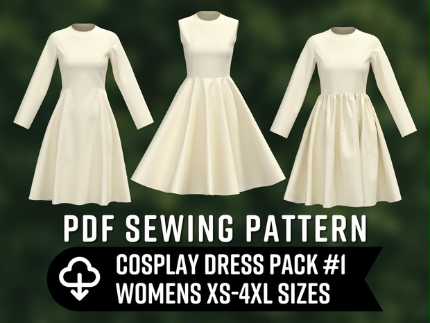 Cosplay Dress Sewing Patterns Vol 1 - Maridah - BOOTH