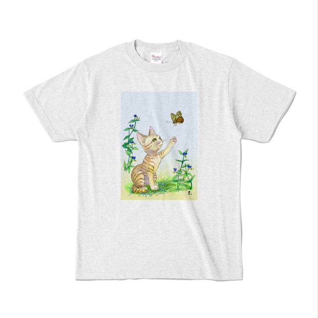 蝶と子猫カラーT - そうのようこ - BOOTH