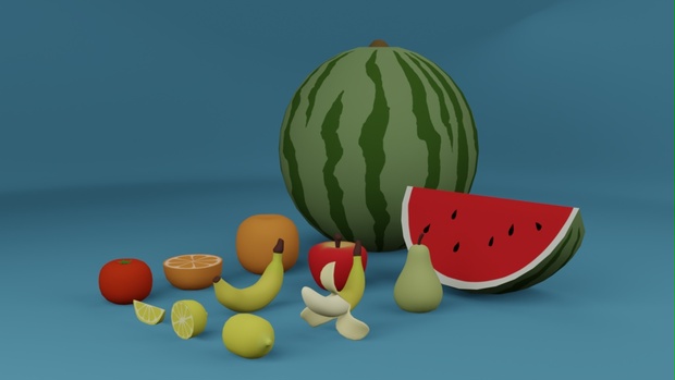 3D Models Fruits - vanum-chan - BOOTH