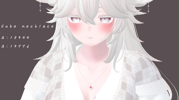 [PB ネックレス] Cube necklace - daedeun - BOOTH