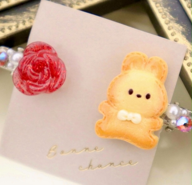 Sugar hair clip set.RABBIT - MAISON de RENARD. - BOOTH