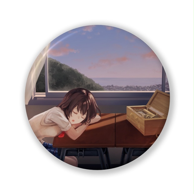 オルゴールの記憶・缶バッジ（ブリキ） - 32mm - kouta-y - BOOTH