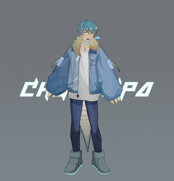 Free Male Live2D Model/男性Live2Dモデル - ChoDenpa(焦頭爛鵝) - BOOTH