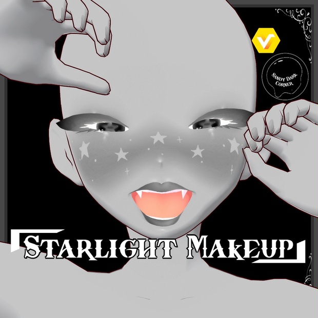 Starlight Makeup --- 3 items --- Vroid Studios textures - Sandy Dark ...
