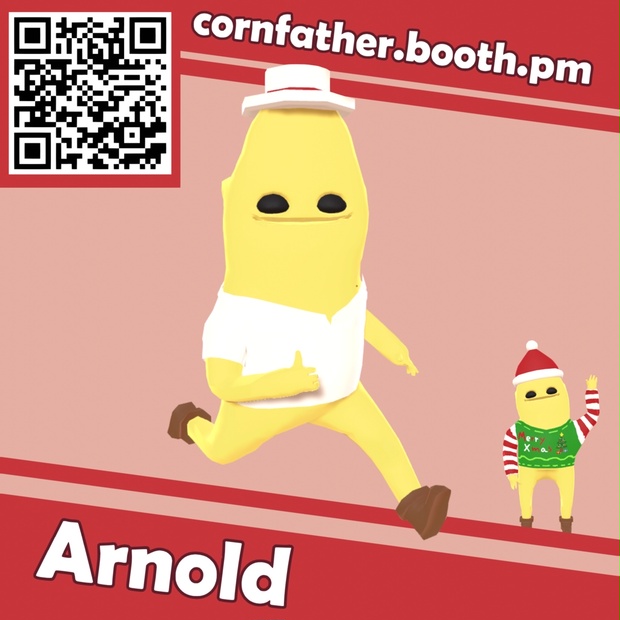 VRChat Default Avatar - Arnold + Xmas - Corn - BOOTH