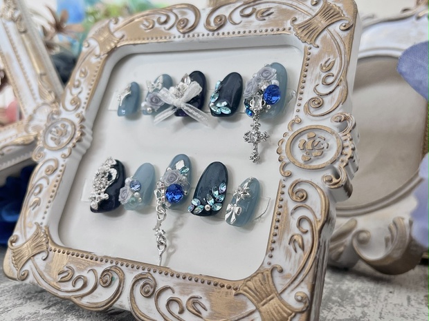 ＊薔薇×リボンネイルチップ - ruirui-neil - BOOTH