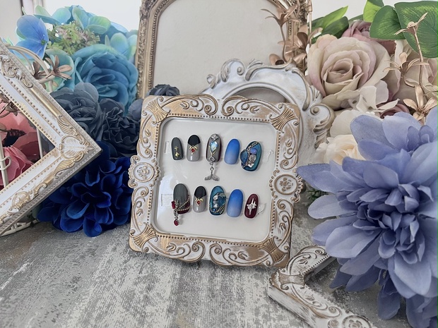 原神＊タルタリヤ概念ネイルチップ - ruirui-neil - BOOTH