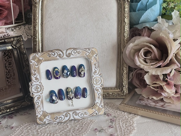 青×紫マーメイドネイル - ruirui-neil - BOOTH