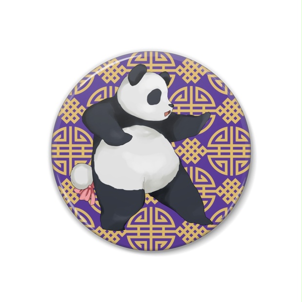 2周年熊猫ちゃん缶バッチ - アトリエ＆アクトスタジオPanda - BOOTH