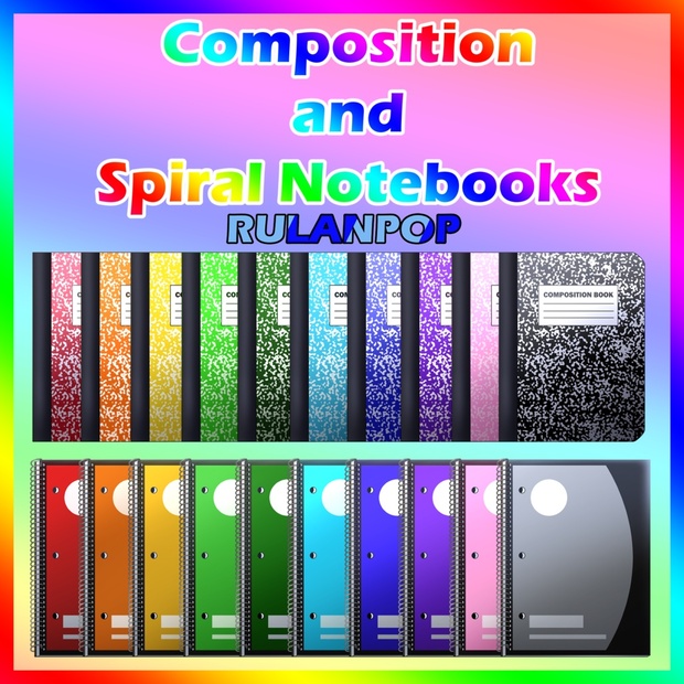 VTuber Notebook Asset Pack - RulanPop - BOOTH