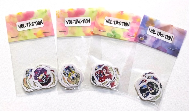 VOLTACTIONドット絵フレークシール【二次創作】 - kamiyasiki - BOOTH