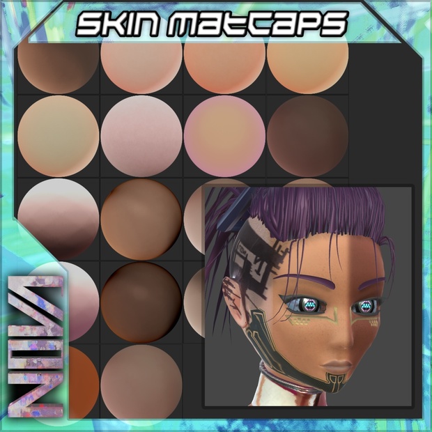 Skin Matcap Collection (17) [スキンマットキャップコレクション] - VIANVOLAEUS - BOOTH