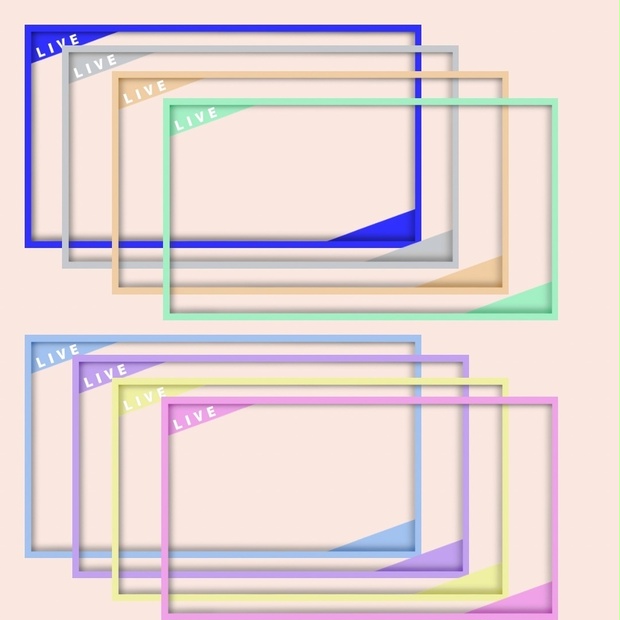 置くだけ簡単！サムネイル用フレーム【シンプル額縁】 - miki-create - BOOTH