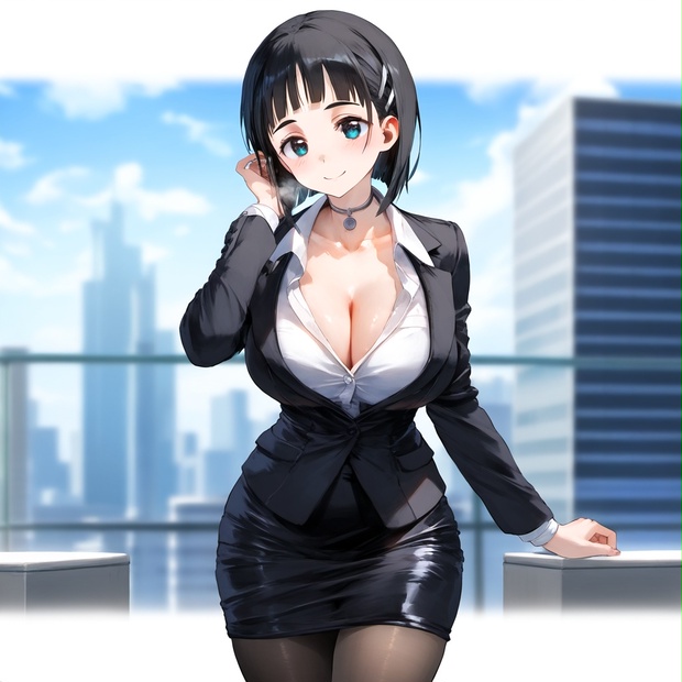 (桐ヶ谷直葉)kirigaya suguha屋上OL制服 - ooaoo - BOOTH